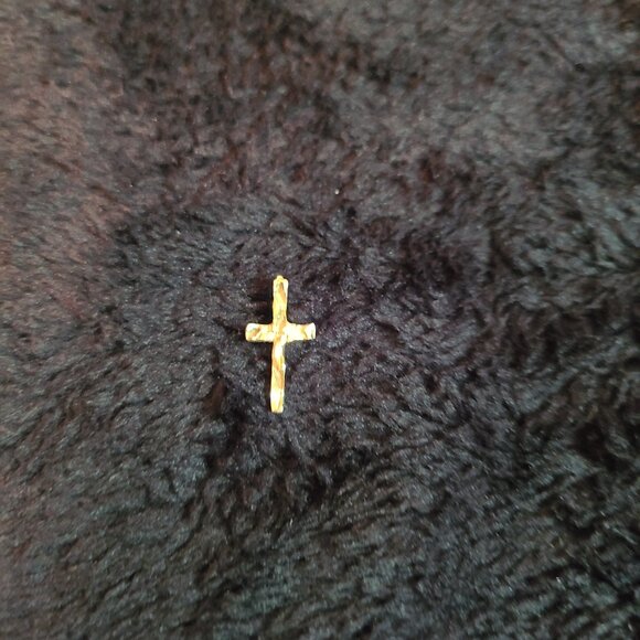 Jewelry | Solid Gold Cross Drop | Poshmark